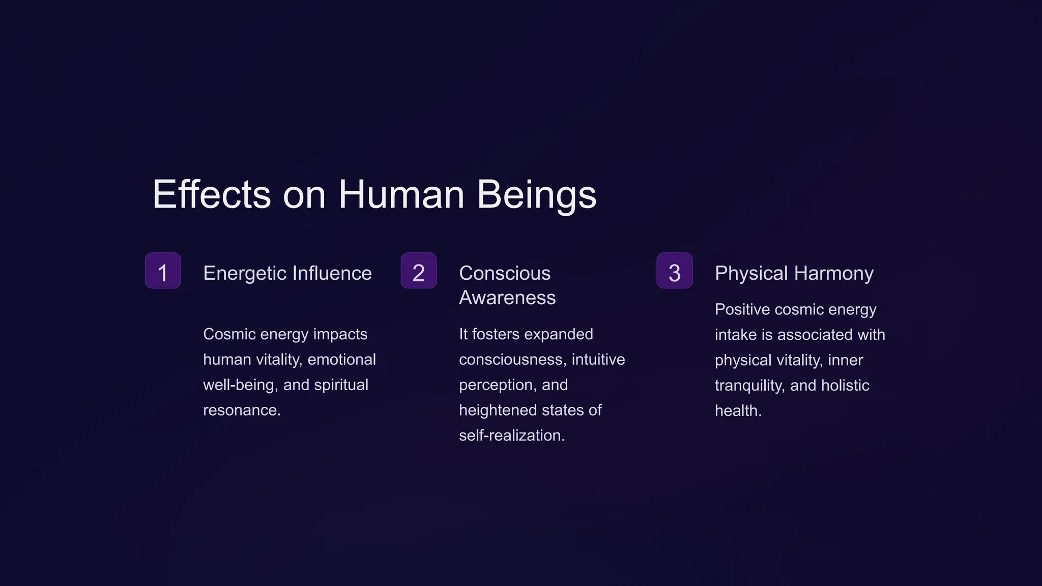 Understanding Cosmic Energy and its effect on human energy | PPTX