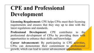 Understanding CPE- A Guide for CPAs | PPTX | Professional School ...