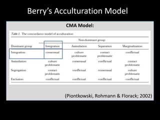 Understanding cross cultural adjustment and acculturation theories | PPTX
