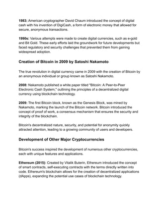Understanding Cryptocurrency: A Beginner's Guide to the History and ...