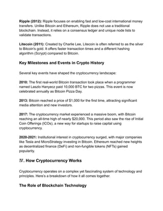 Understanding Cryptocurrency: A Beginner's Guide to the History and ...