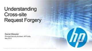 Understanding Cross-site Request Forgery | PPTX