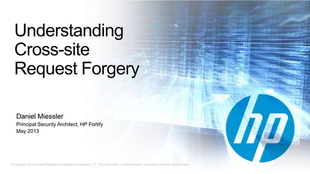 Understanding Cross-site Request Forgery | PPTX | Web Development | Internet
