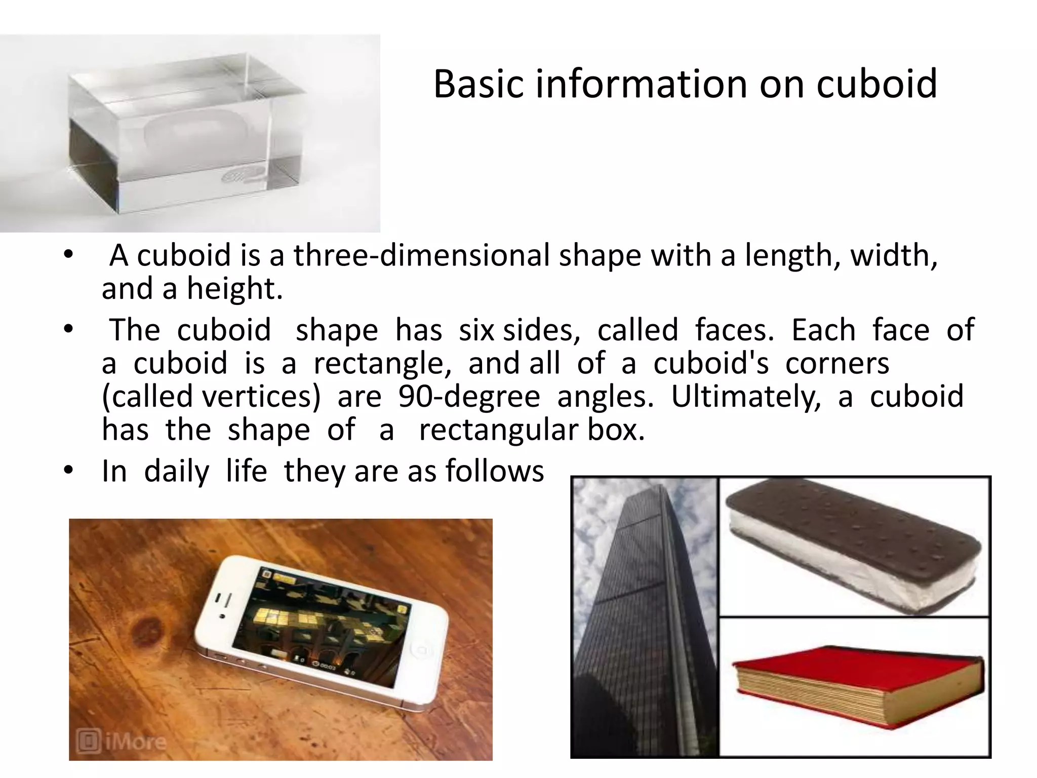 Understanding cubes and cuboids | PPTX