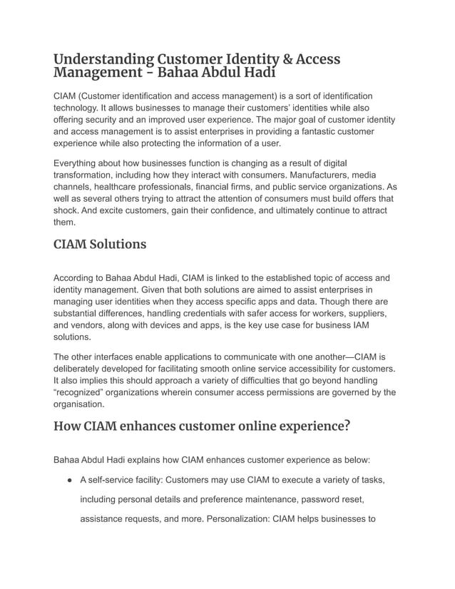 Understanding Customer Identity & Access Management - Bahaa Abdul Hadi.pdf