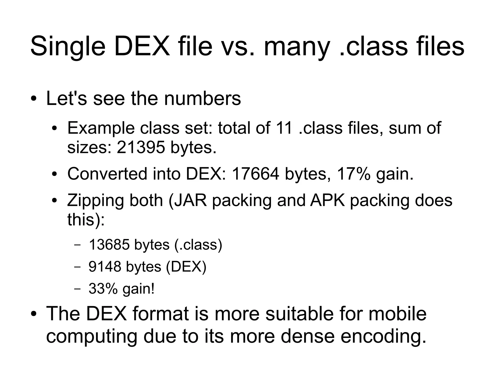 Understanding The Dalvik Bytecode With The Dedexer Tool Pdf Operating Systems Computer
