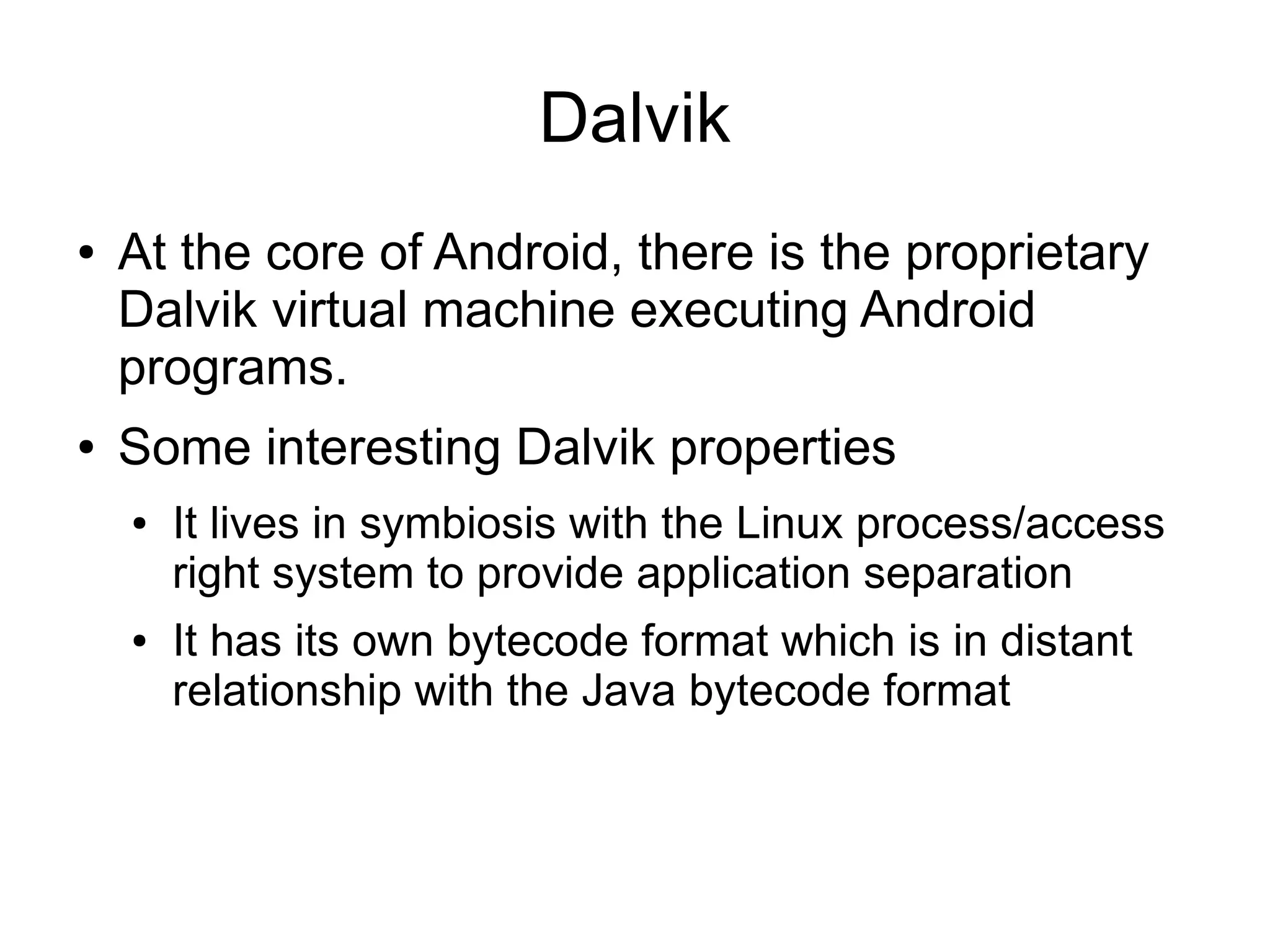 Understanding The Dalvik Bytecode With The Dedexer Tool Pdf Operating Systems Computer