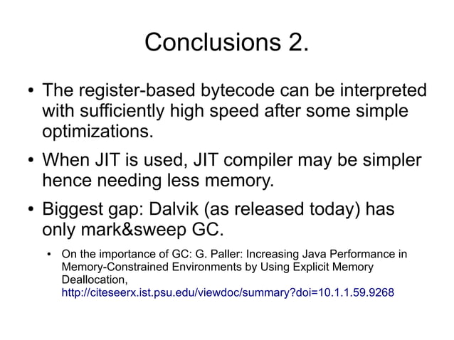 Understanding The Dalvik Bytecode With The Dedexer Tool Pdf Operating Systems Computer