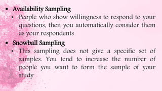 Understanding data and ways on systematically collecting data | PPTX