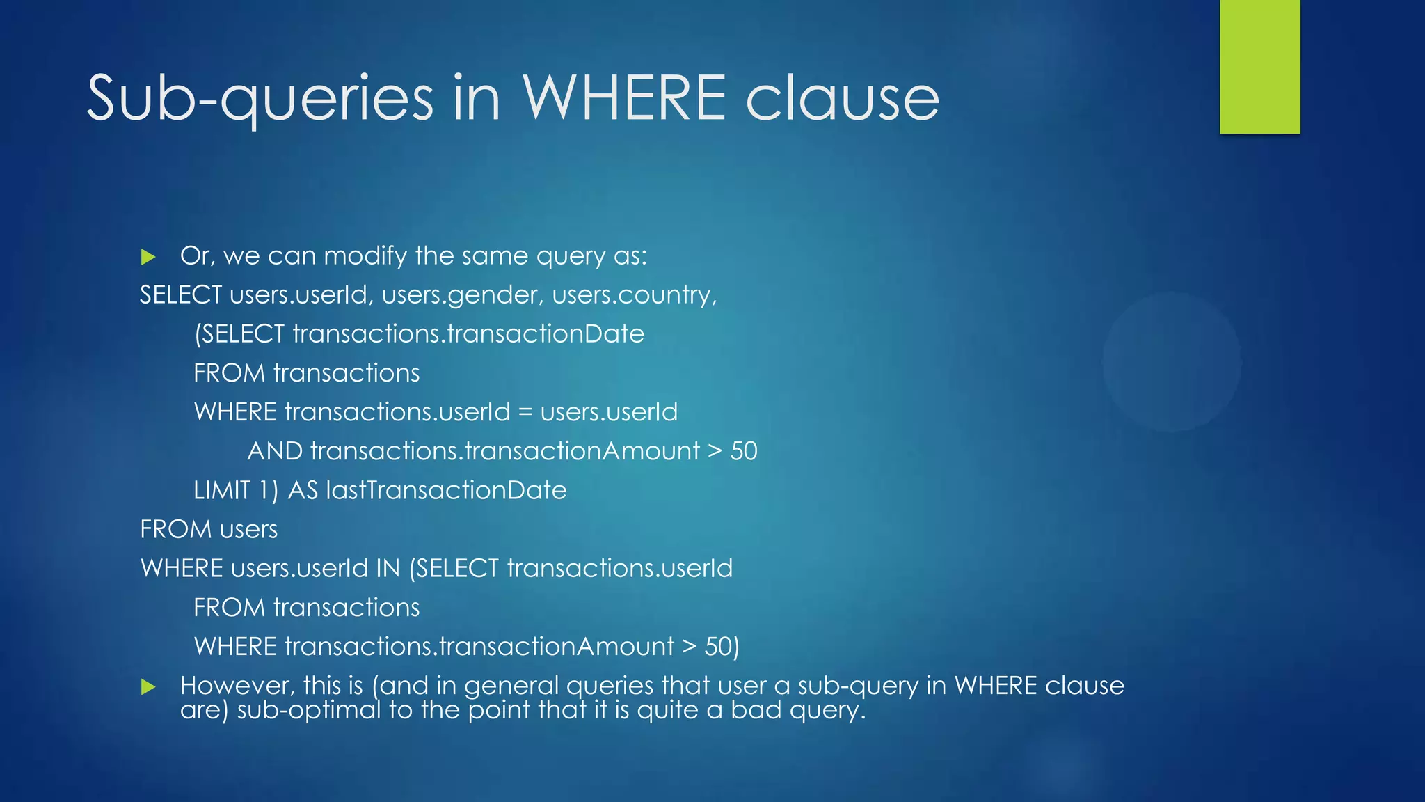 Understanding Databases And Querying Ppt Free Download