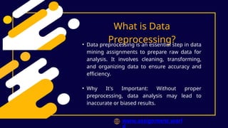 Understanding Data Preprocessing in Data Mining Assignments.pptx