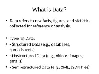 Understanding Data Presentation on Data Analytics | PPT