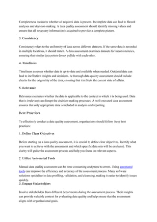 Data Quality Assessment: Key Features and Best Practices | Mr. Business Magazine | PDF