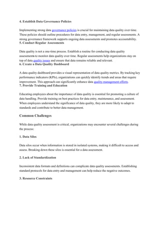 Data Quality Assessment: Key Features and Best Practices | Mr. Business ...