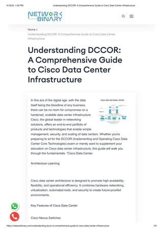 Understanding DCCOR_ A Comprehensive Guide to Cisco Data Center Infrastructure.pdf