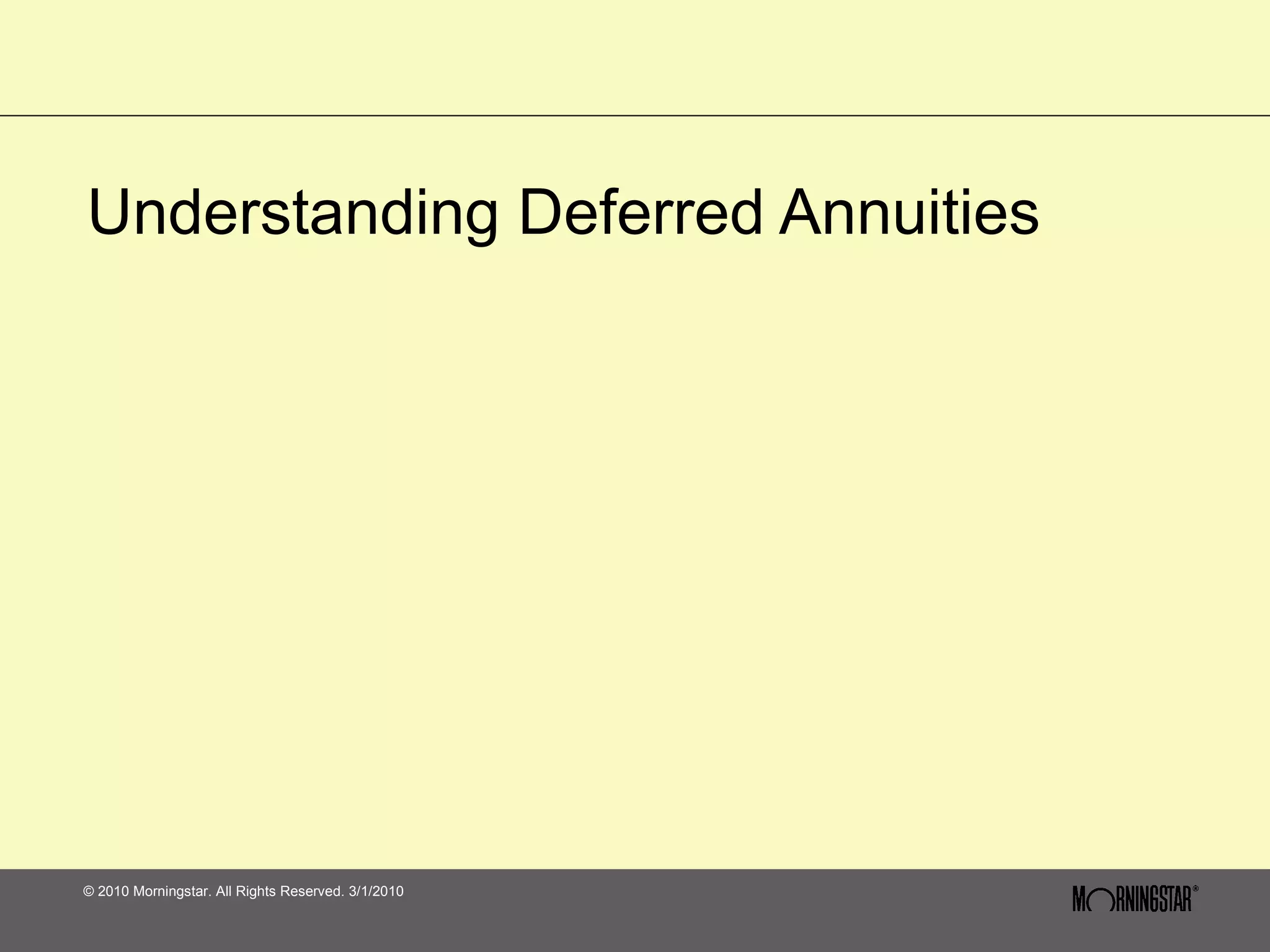 Understanding Deferred Annuities | PPT