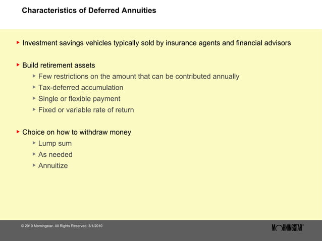 Understanding Deferred Annuities | PPT