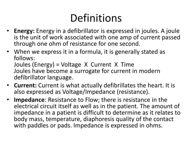 UNDERSTANDING DEFIBRILLATION WAVEFORMS.pptx | Heart and Cardiovascular ...