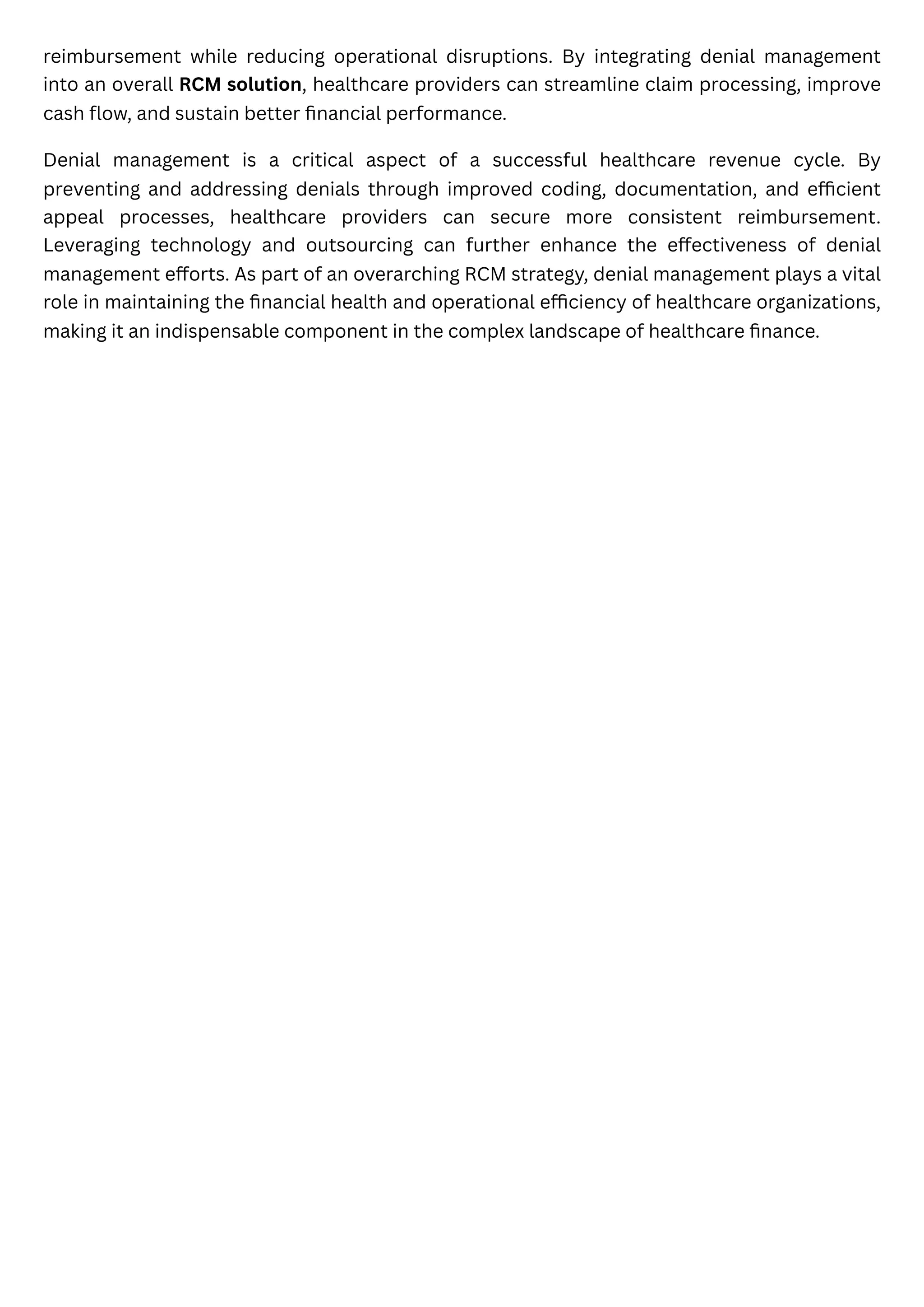 Understanding Denial Management in Healthcare Key Strategies for ...