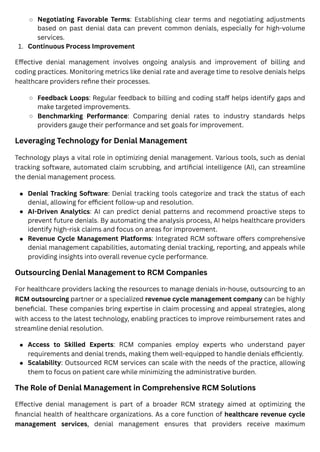 Understanding Denial Management in Healthcare Key Strategies for Improvement | PDF
