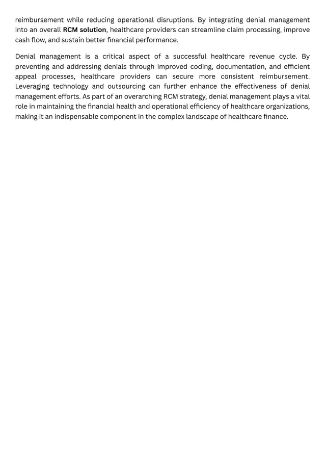 Understanding Denial Management in Healthcare Key Strategies for ...