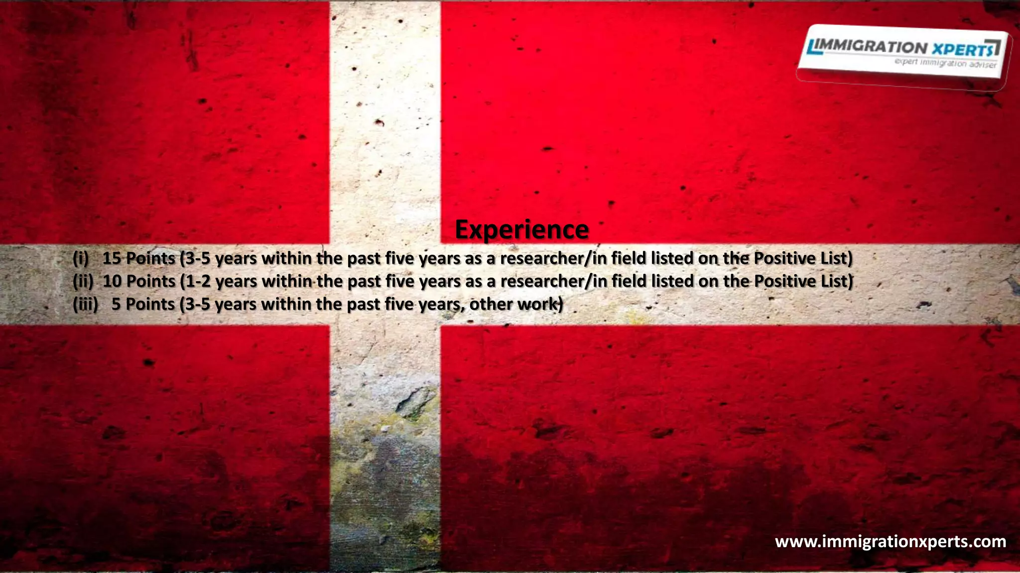 Understanding Denmark’s Immigration Points Calculator | PPTX