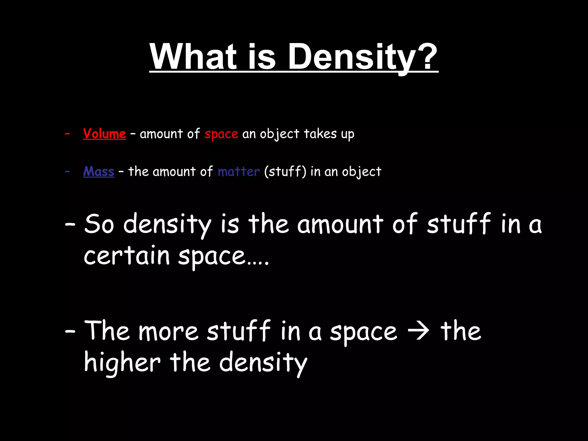 Understanding density | PPT