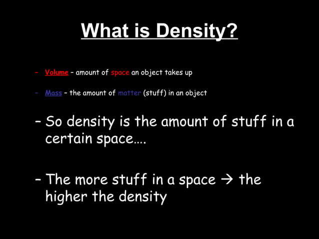 Understanding density | PPT