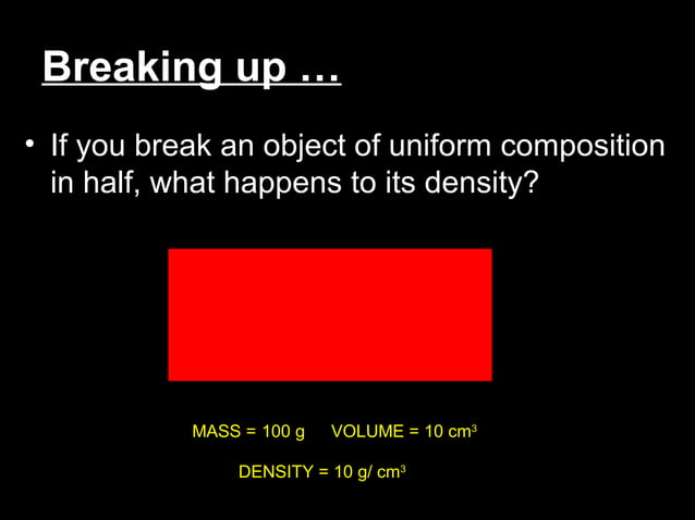 Understanding density | PPT Understanding density | PPT