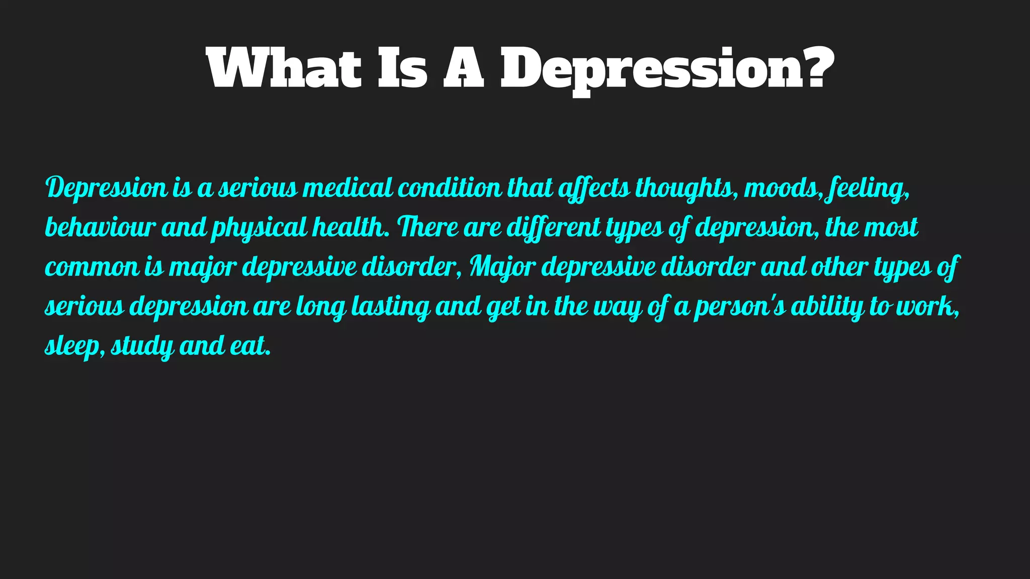 Understanding depression | PPTX