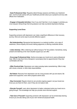 Understanding Depression: A Comprehensive Guide | PDF