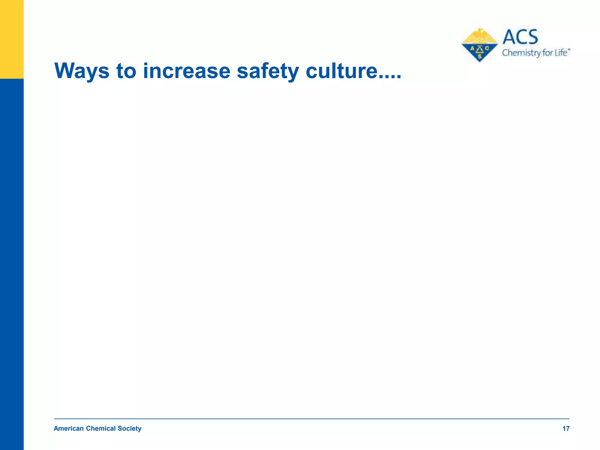 Understanding, Developing, and Implementing Laboratory Safety Culture ...