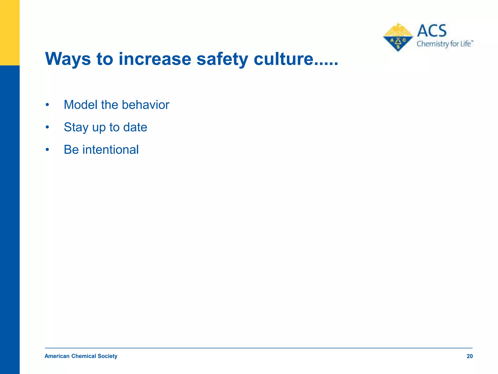 Understanding, Developing, and Implementing Laboratory Safety Culture ...
