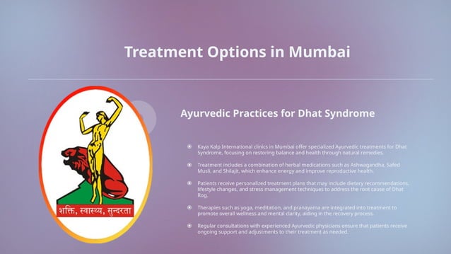 Dhat Syndrome Treatment in Mumbai, India | PPT | Free Download