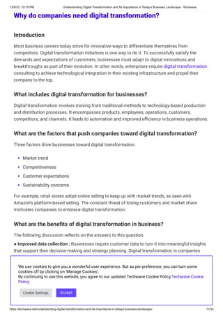 Understanding Digital Transformation and Its Importance in Today’s ...