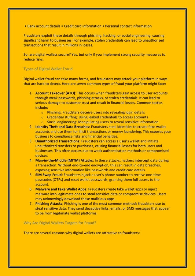 Understanding Digital Wallet Fraud & FAQ | PDF
