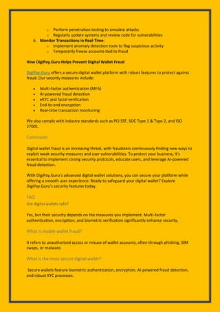 Understanding Digital Wallet Fraud & FAQ | PDF