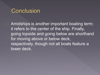 Understanding Directions on a Boat | PPT