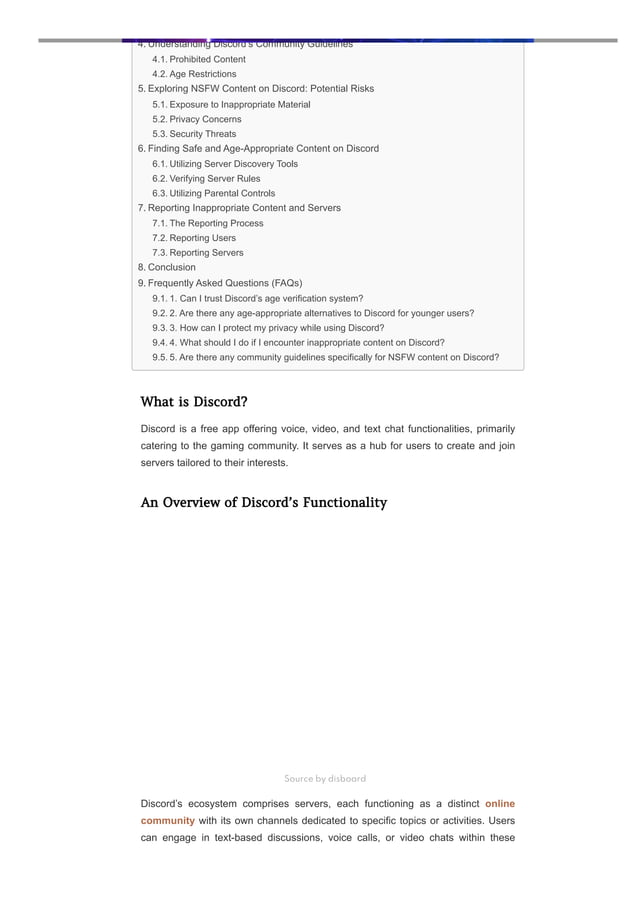 Understanding Discord NSFW Servers A Guide for Responsible Users.pdf | Social Networking | Internet