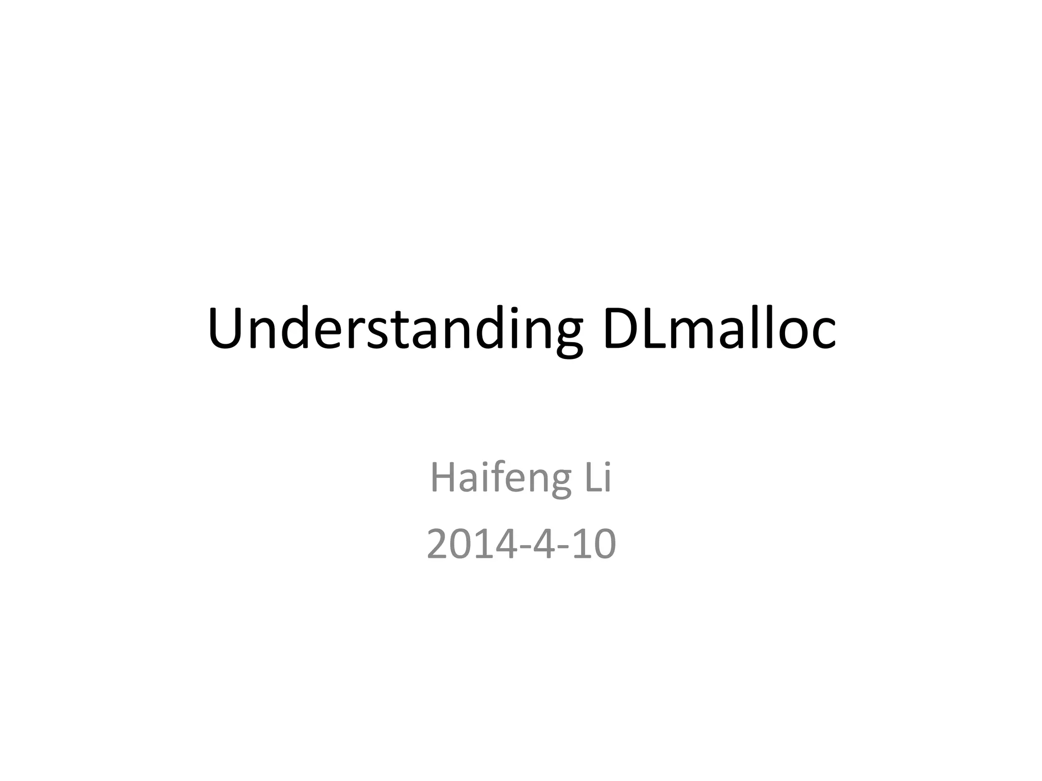Understanding DLmalloc | PDF