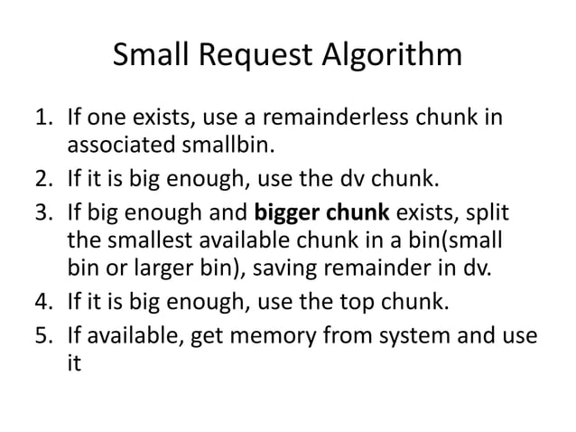Understanding DLmalloc | PPT