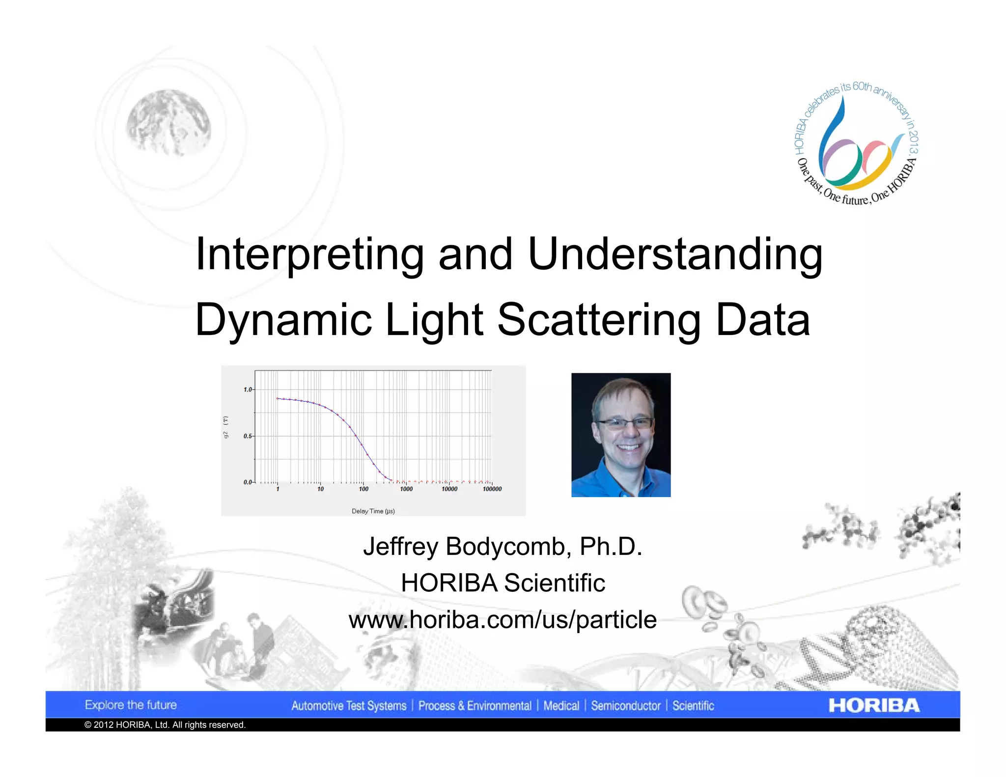 Interpreting and Understanding Dynamic Light Scattering Size Data | PDF