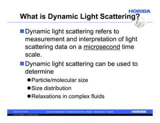 Interpreting and Understanding Dynamic Light Scattering Size Data | PDF