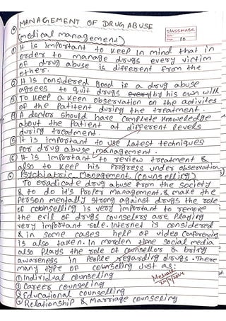 Understanding Drugabuse, Workshop or Viva presentation Handwritten ...