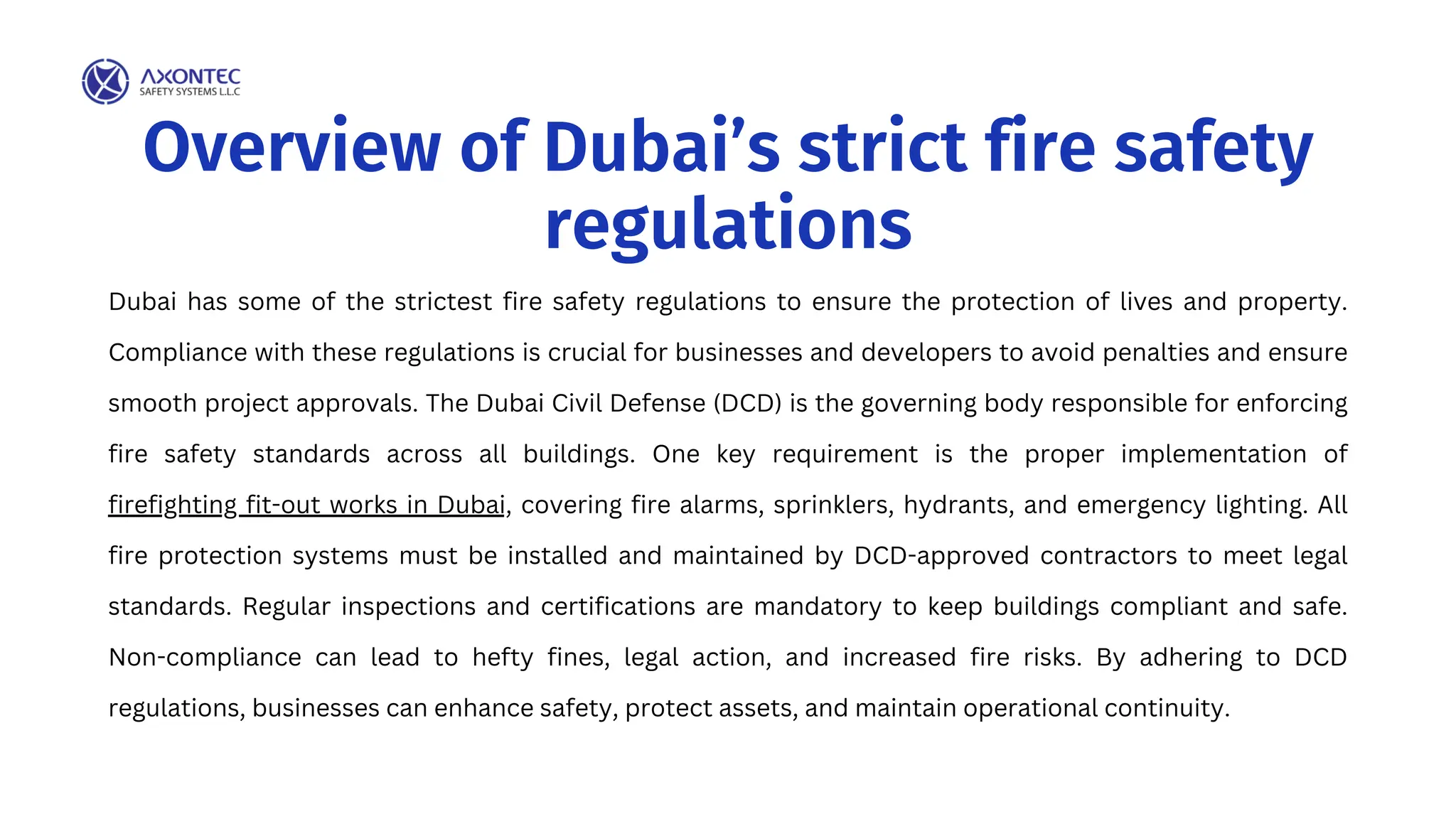 Understanding Dubai's Firefighting Fit-Out Regulations A Guide to DCD ...