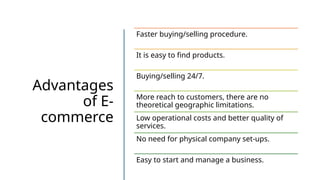 Understanding E-commerce: Online Shopping, Benefits, and Challenges in ...