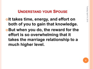 Understanding Each Other in Marriage | PPTX