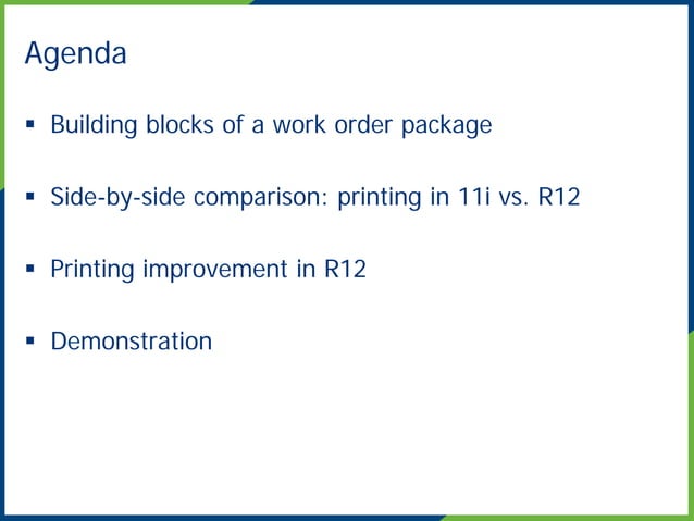 Understanding eAM Work Order Printing in EBS 11i vs R12 | PDF