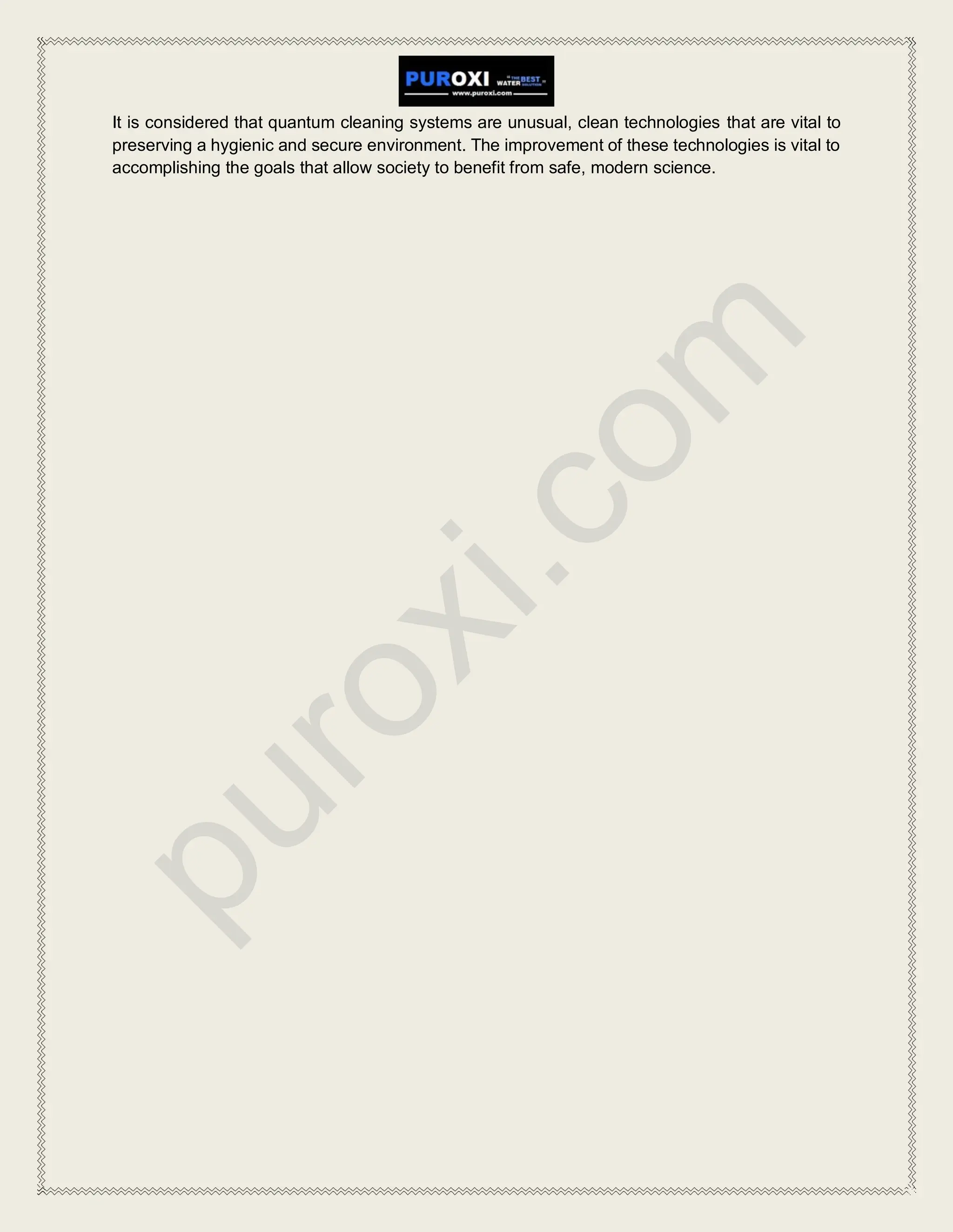 Understanding, Effects, and Applications of Quantum Water Disinfection ...