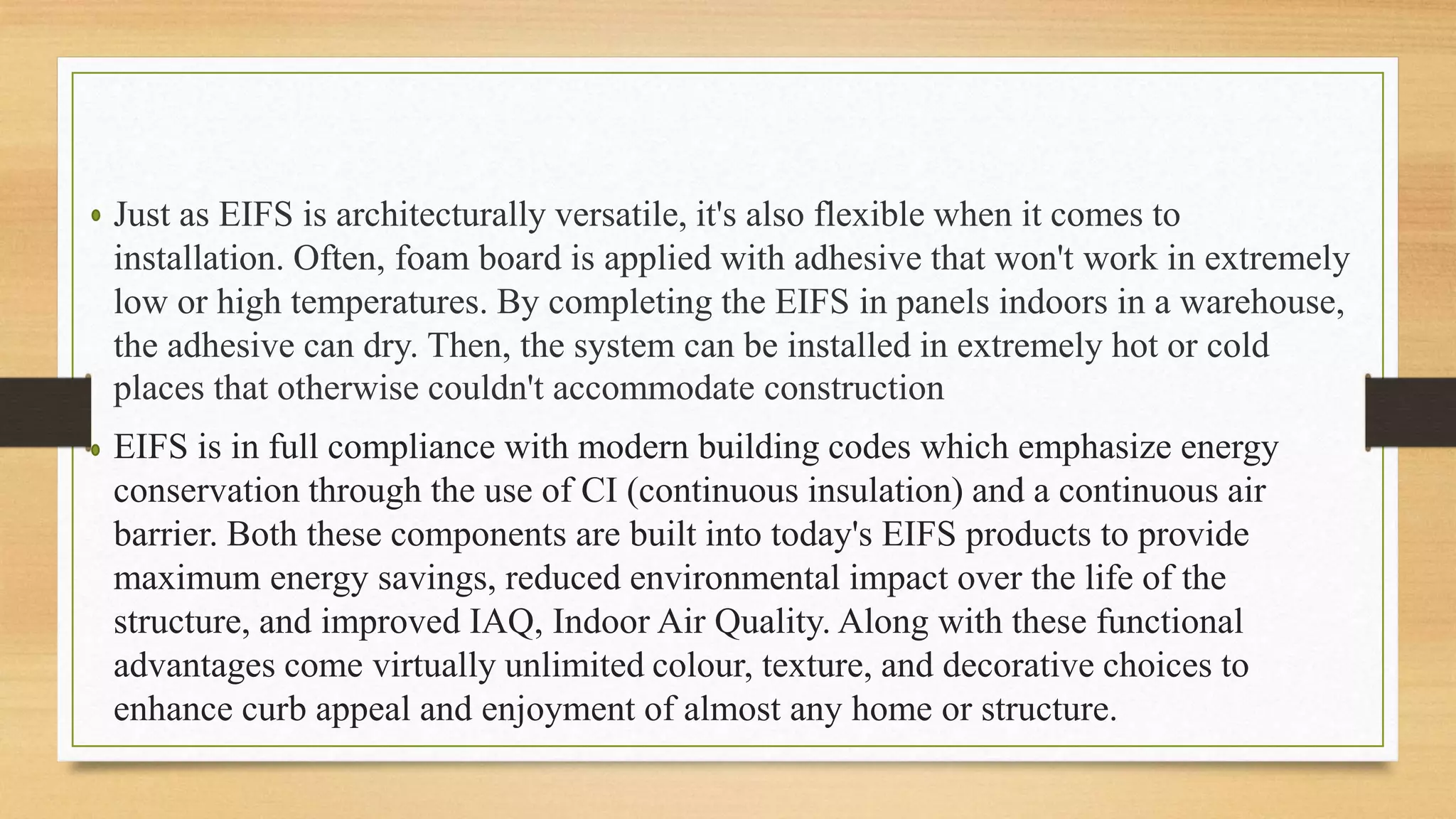 Understanding EIFS | PPTX